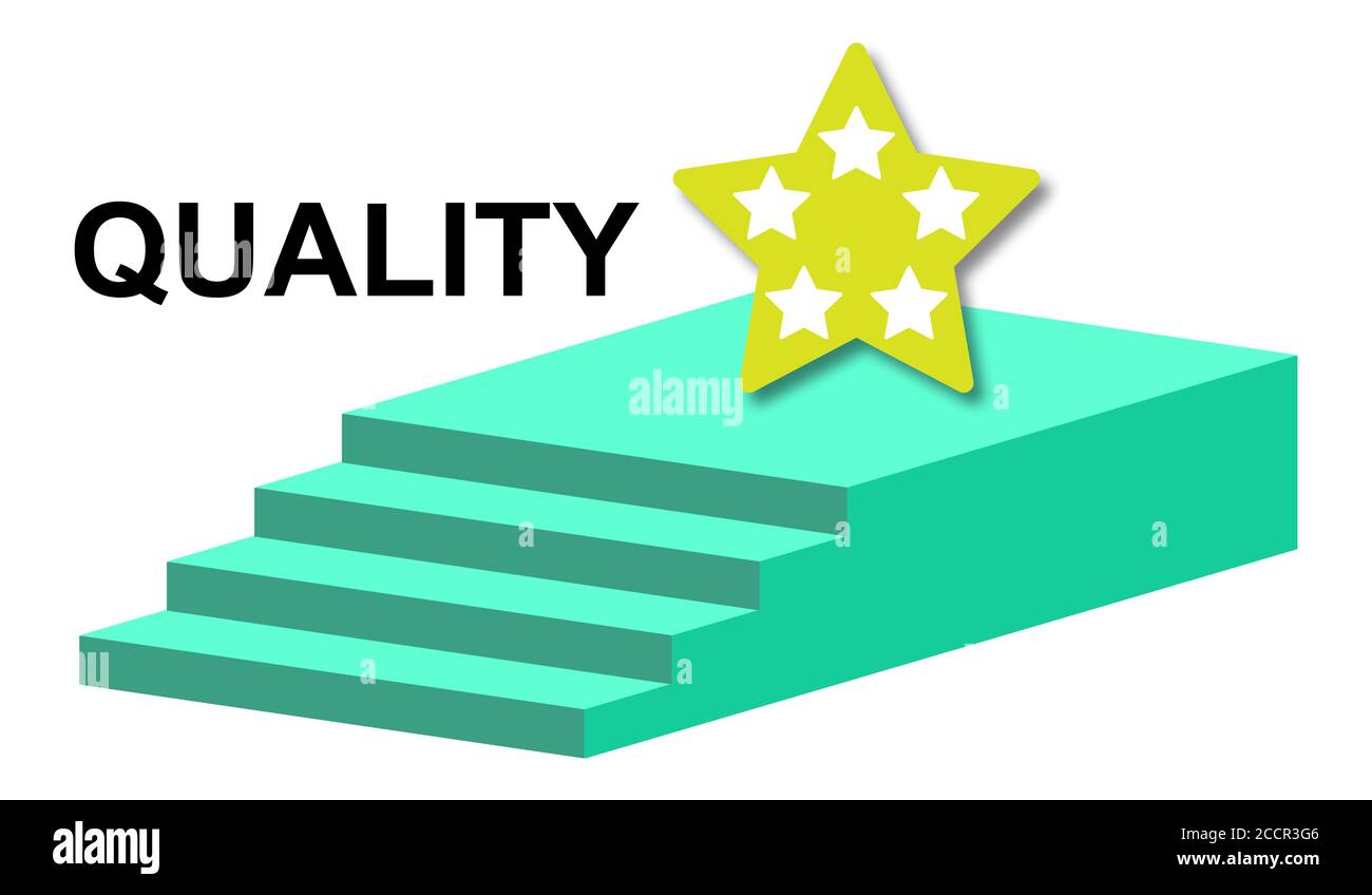 Illustration of a quality concept Stock Photo - Alamy