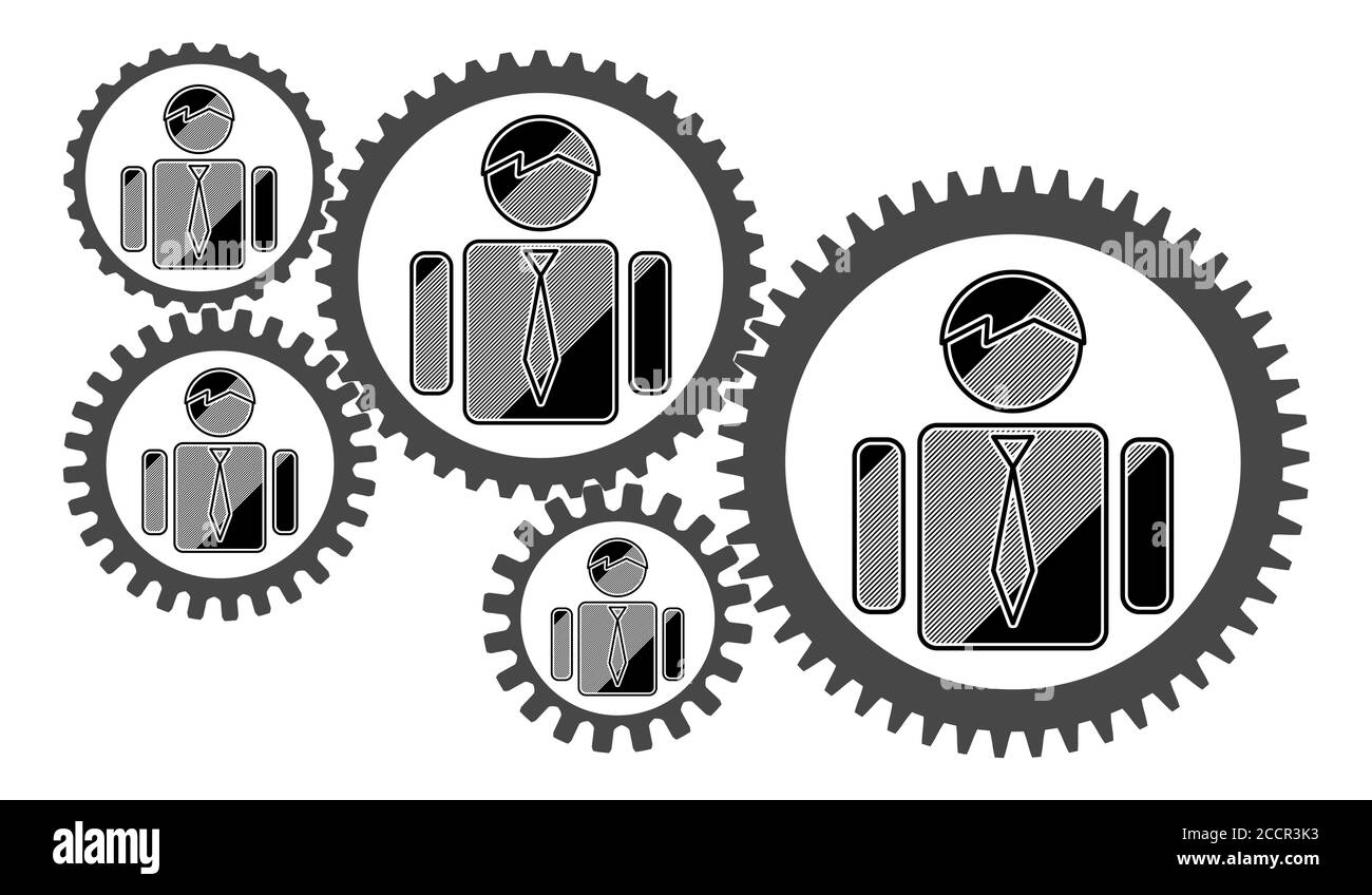 Innovation concept team brainstorming Black and White Stock Photos ...