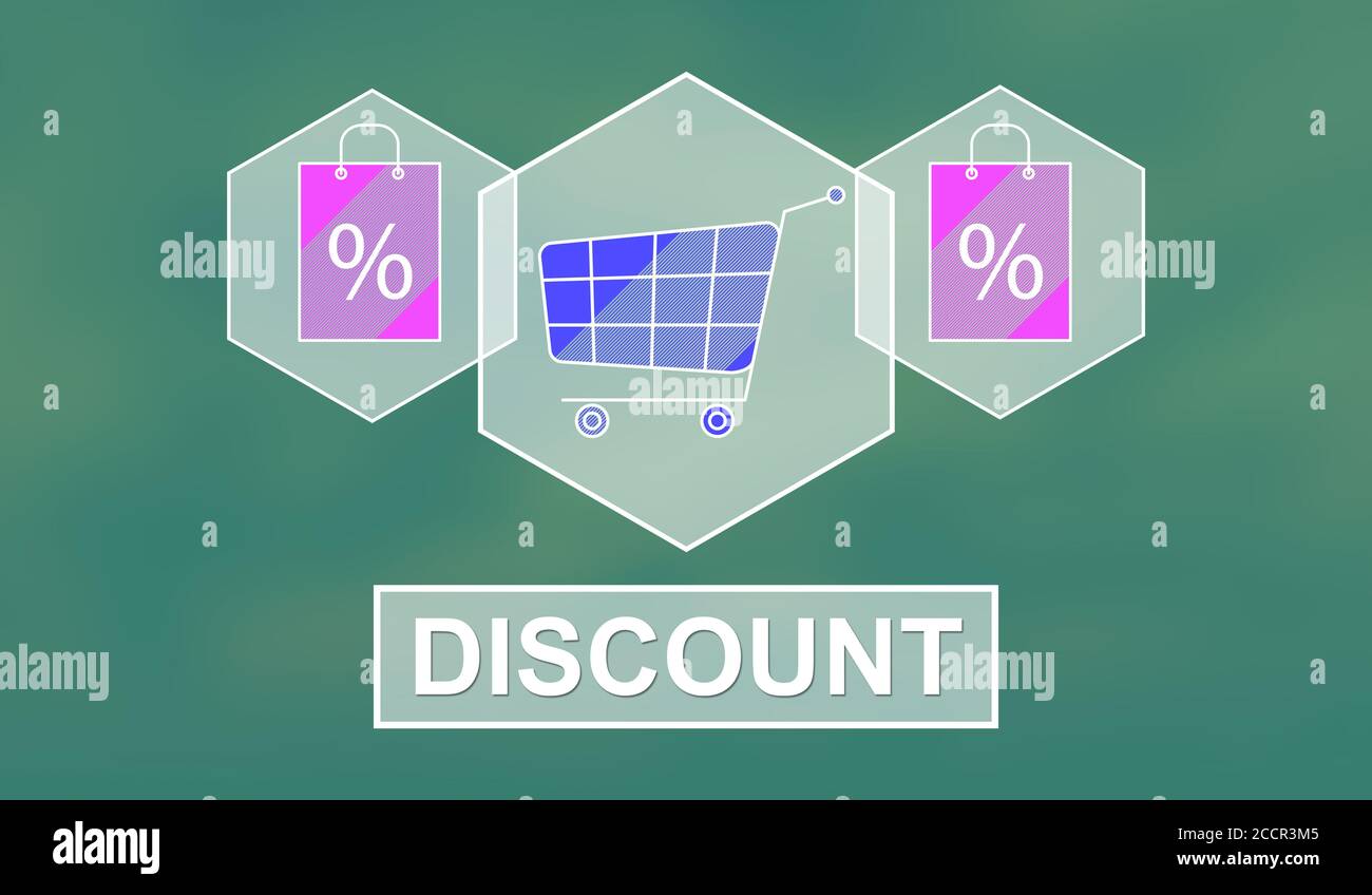 Illustration of a discount concept Stock Photo - Alamy