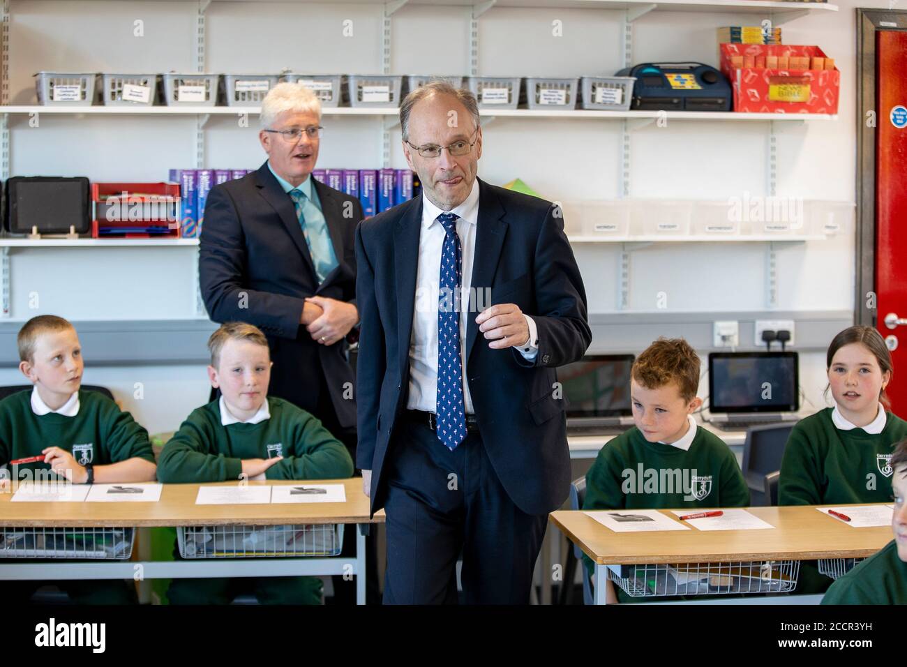 Education Minister Peter Weir during a visit to St Joesph's Primary ...