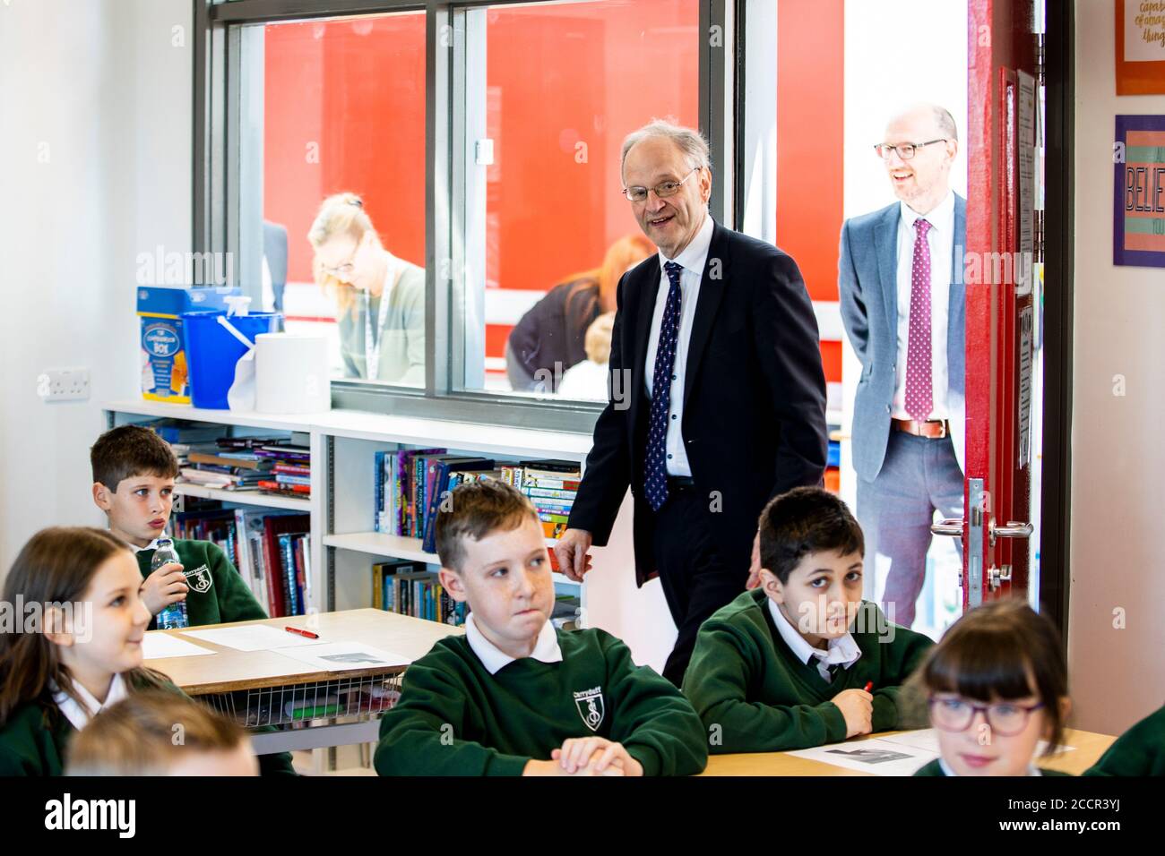 Education Minister Peter Weir during a visit to St Joesph's Primary ...