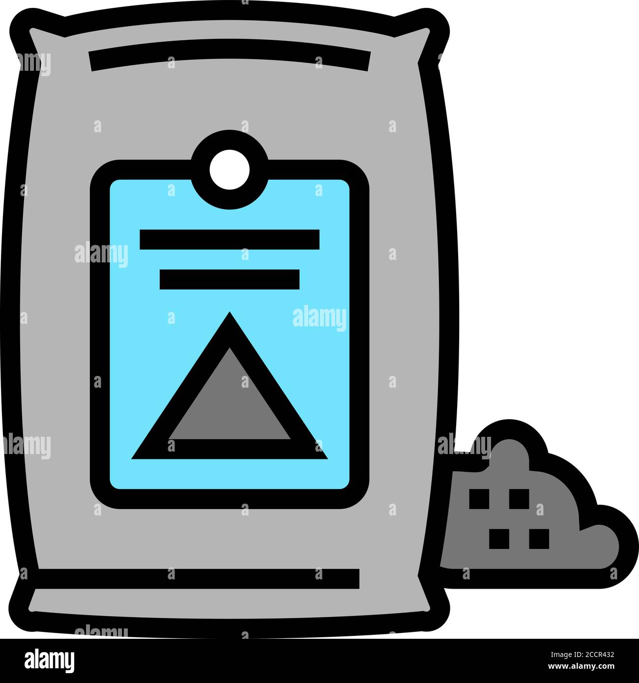 cement bag color icon vector illustration Stock Vector Image & Art - Alamy