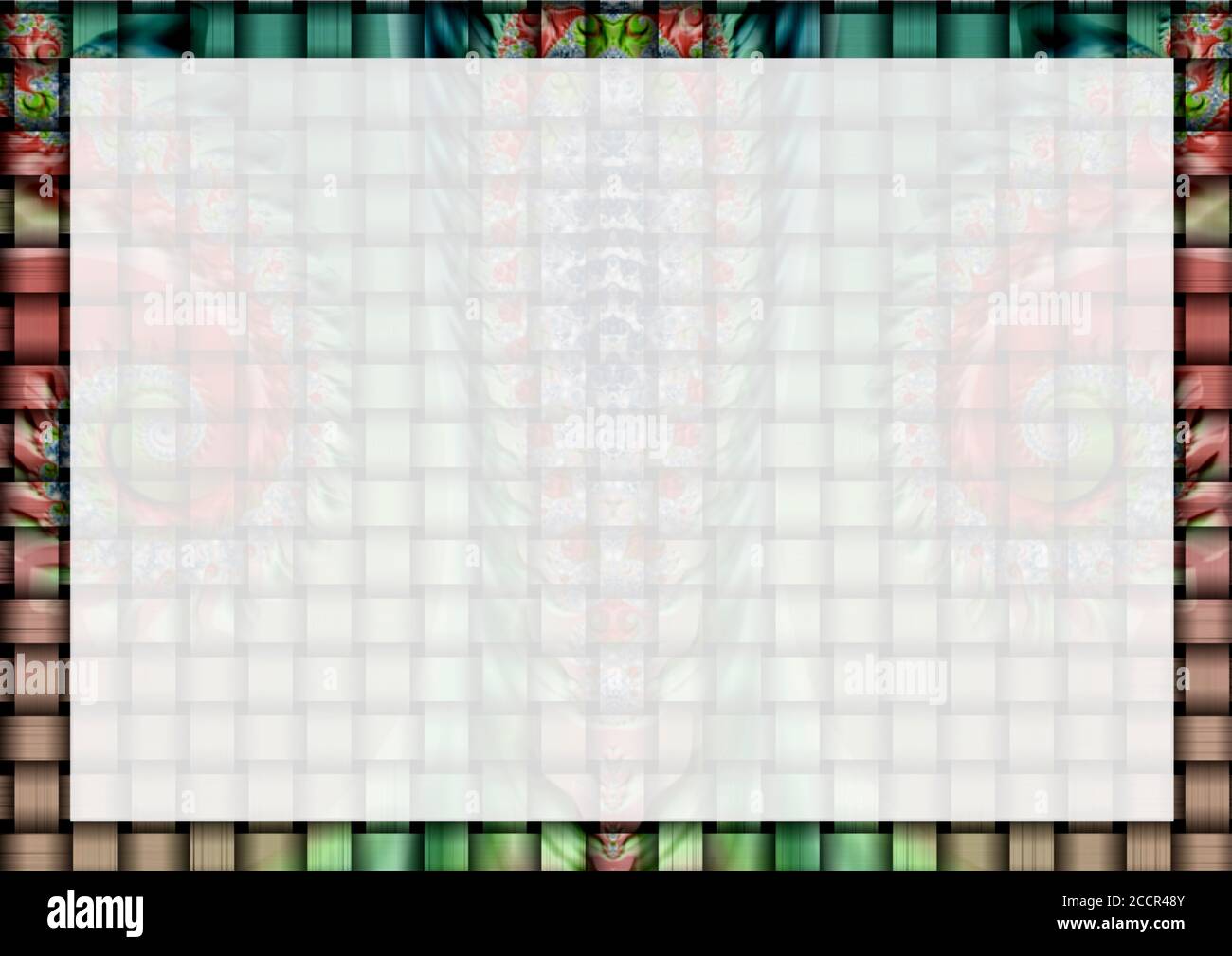 Squared border design with surround and central copy space Stock Photo ...