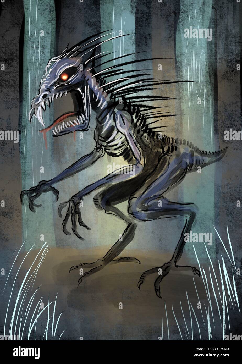 The Chupacabra illustration Stock Photo - Alamy