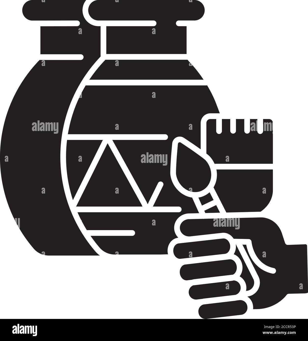 Handicraft black glyph icon Stock Vector Image & Art - Alamy