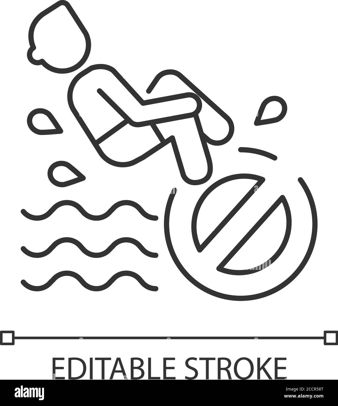 No jumping sign Stock Vector Images - Alamy