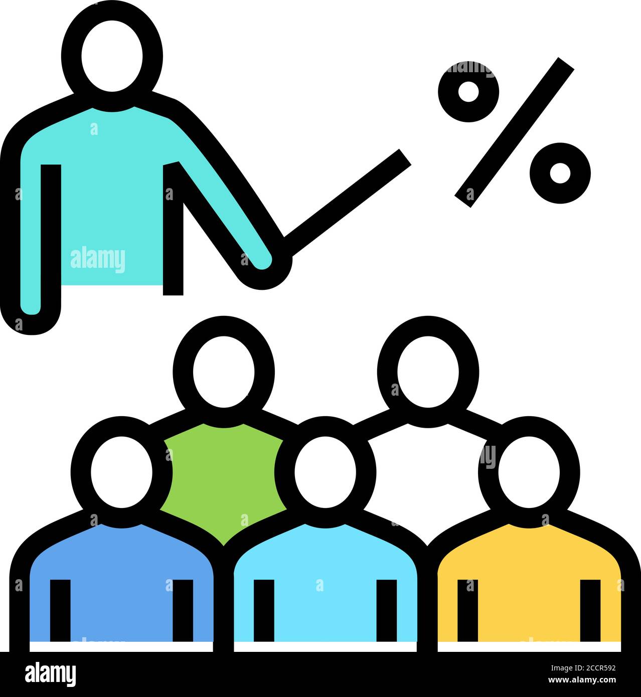 business trainer conference color icon vector illustration Stock Vector ...