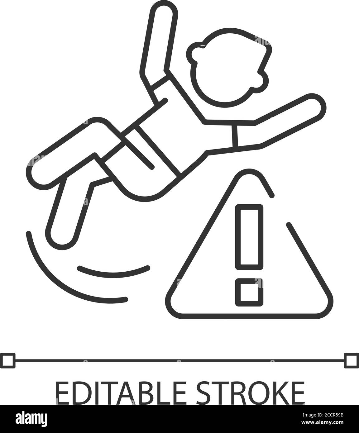 Be careful linear icon Stock Vector Image & Art - Alamy