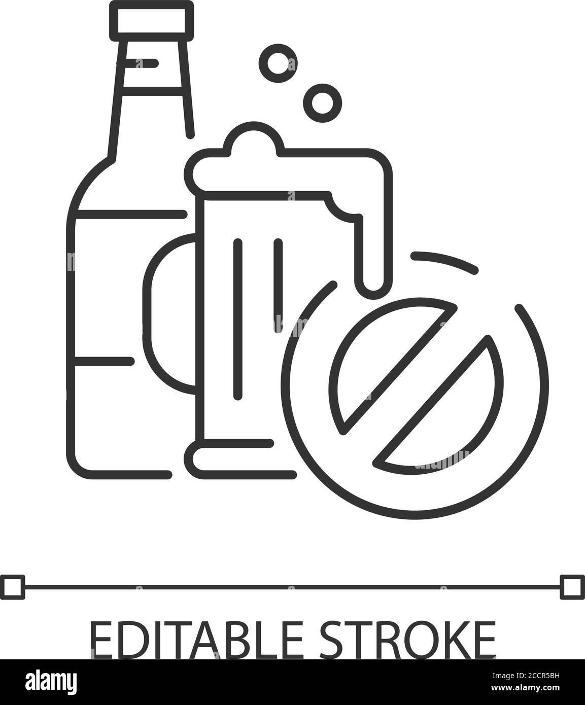 Alcohol ban sign Black and White Stock Photos & Images - Alamy