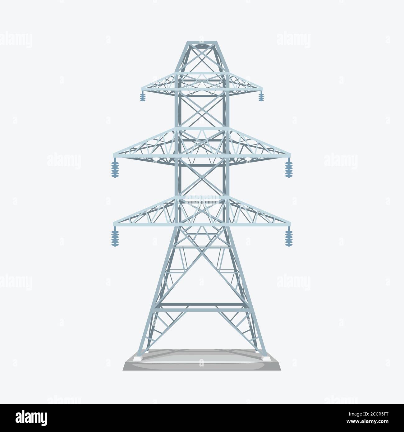 High voltage pylon transmission tower electricity Stock Vector Images ...