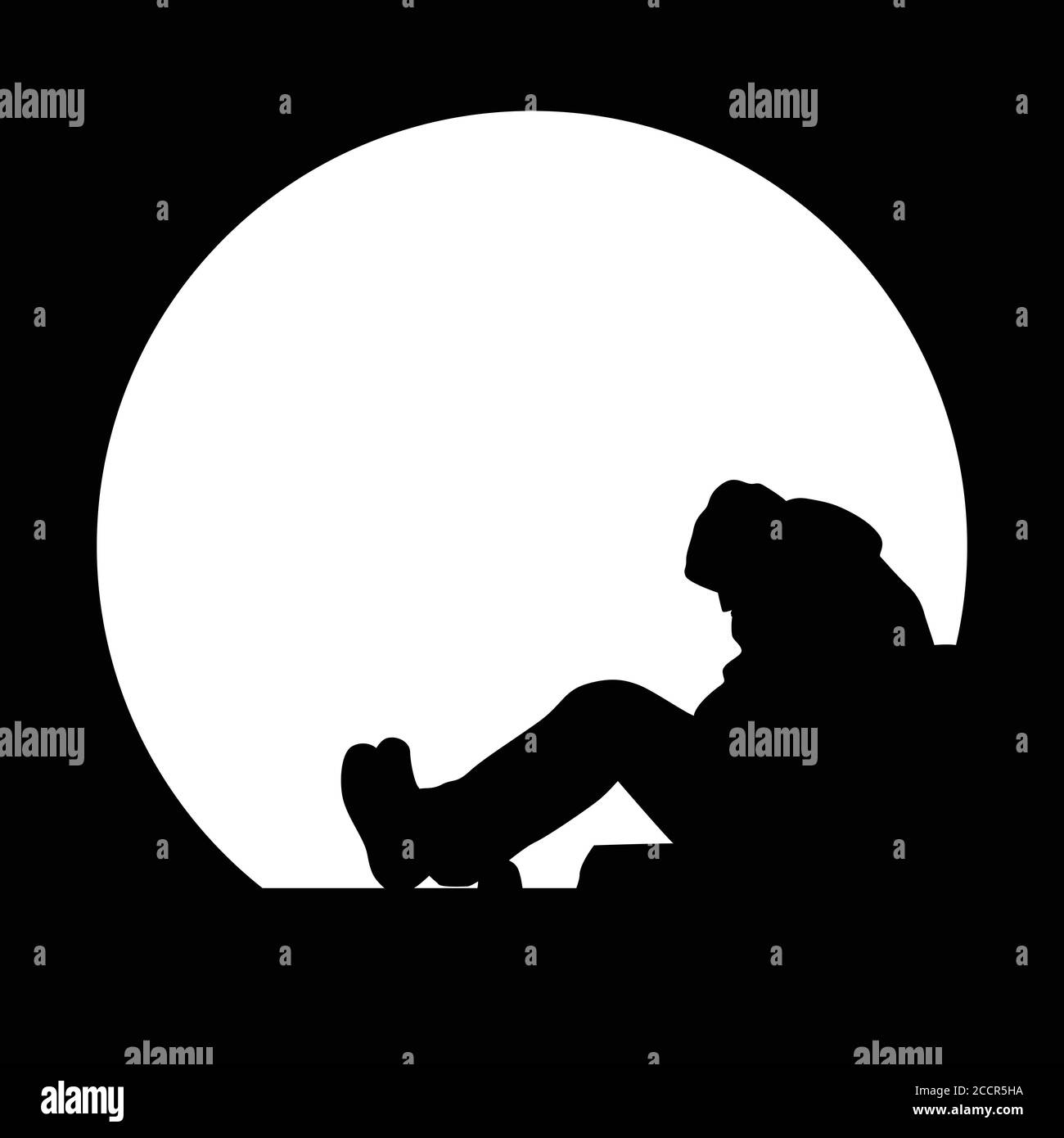 Side view young urban Stock Vector Images - Alamy