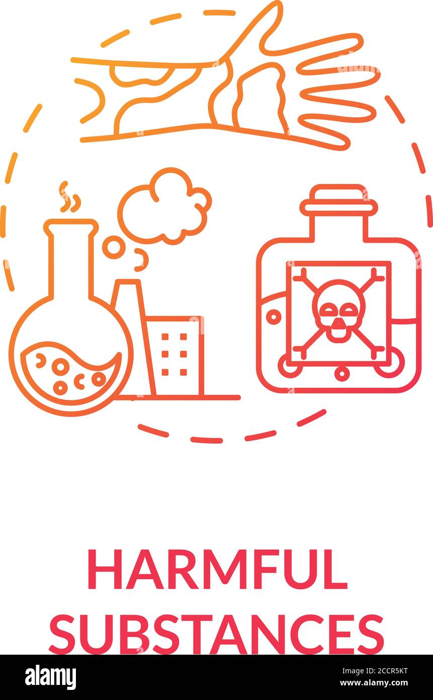 Harmful substances concept icon Stock Vector Image & Art - Alamy