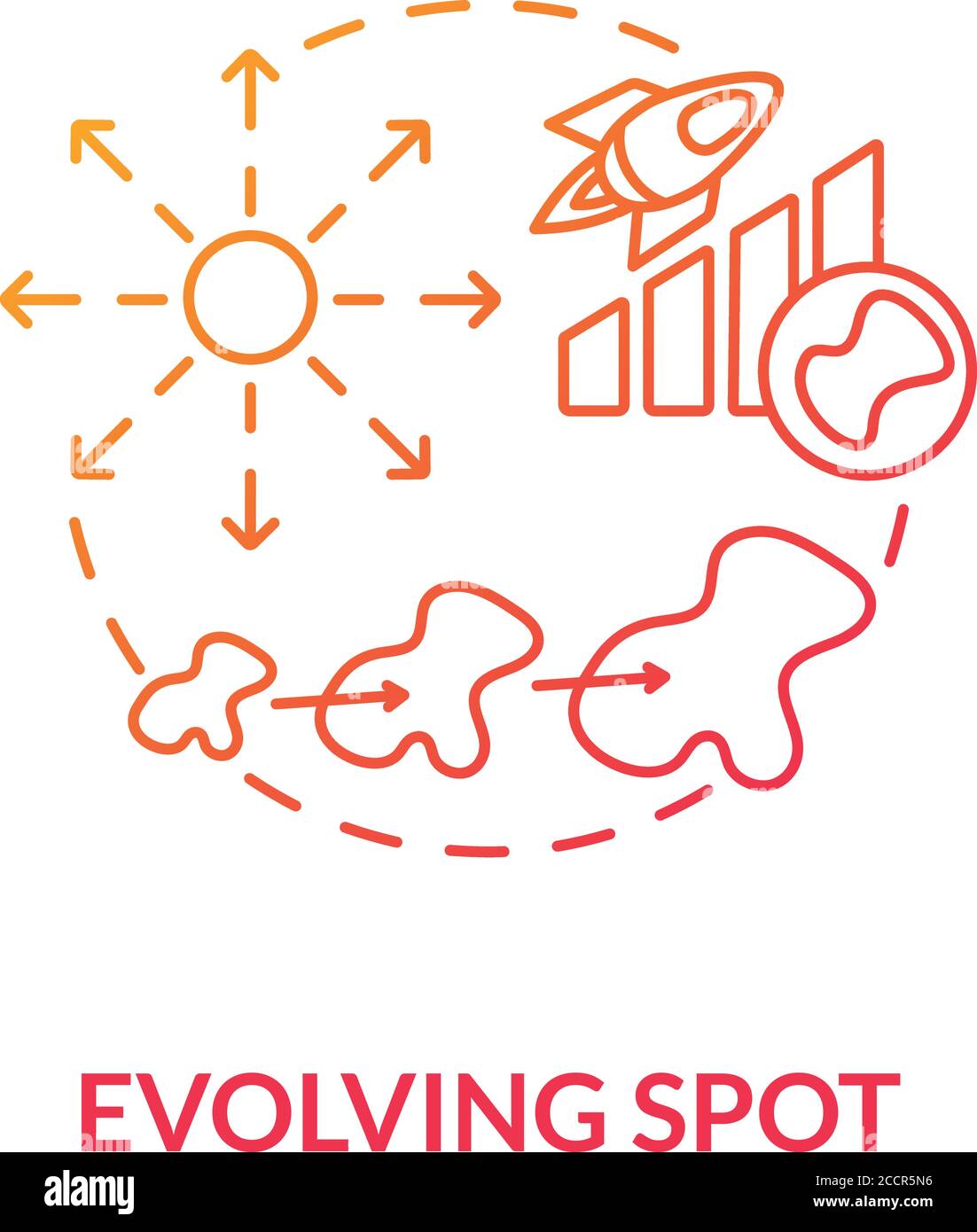 Evolving spot concept icon Stock Vector Image & Art - Alamy