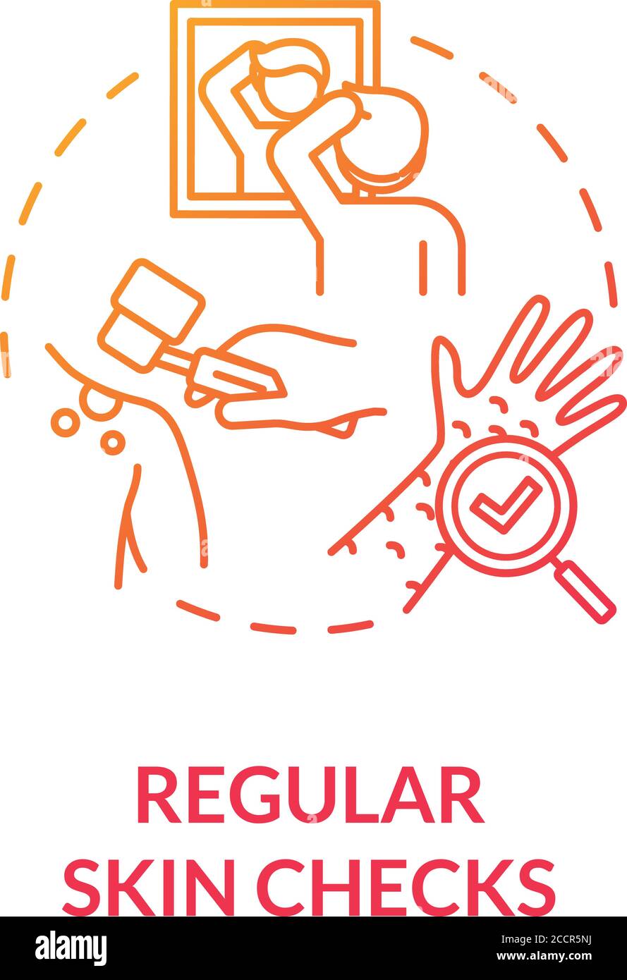 Regular skin checks concept icon Stock Vector Image & Art - Alamy