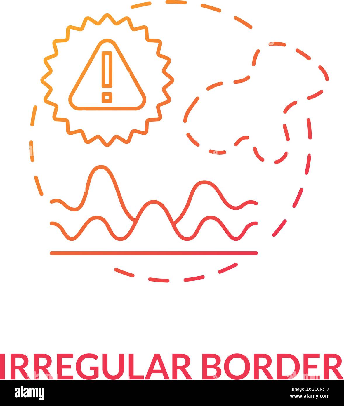 Irregular border concept icon Stock Vector Image & Art - Alamy