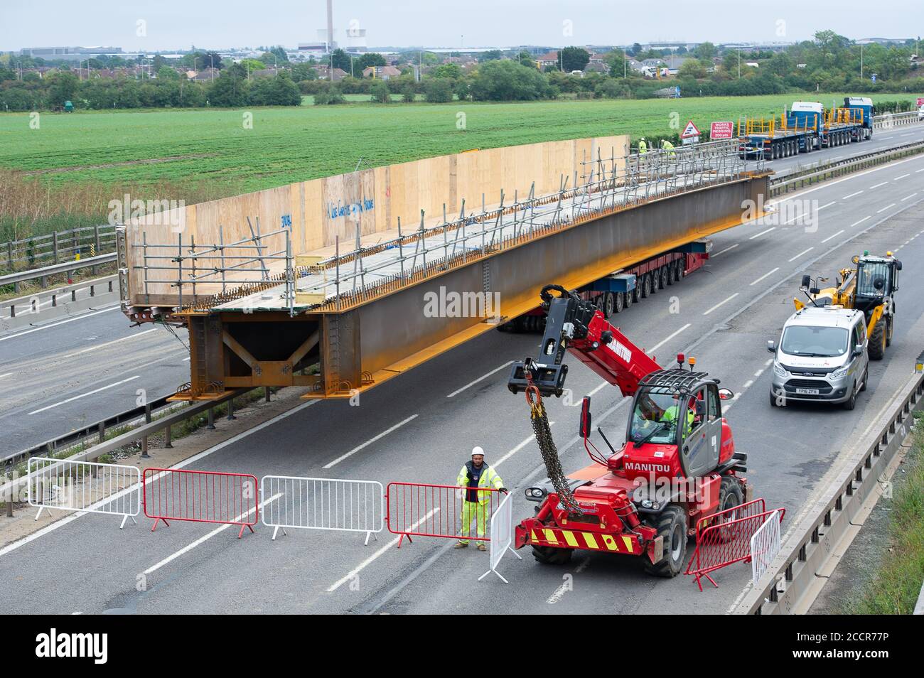 Taplow, Berkshire, UK. 15th August, 2020. The M4 was closed again this ...