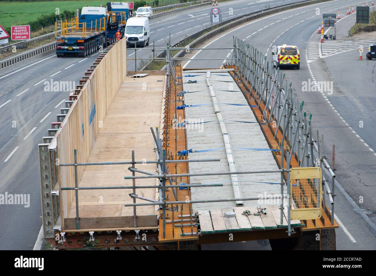 Taplow, Berkshire, UK. 15th August, 2020. The M4 was closed again this ...