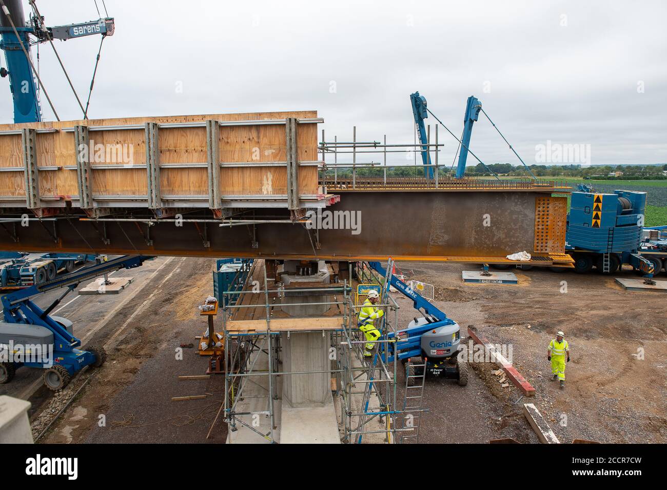 Taplow, Berkshire, UK. 15th August, 2020. The M4 was closed again this ...