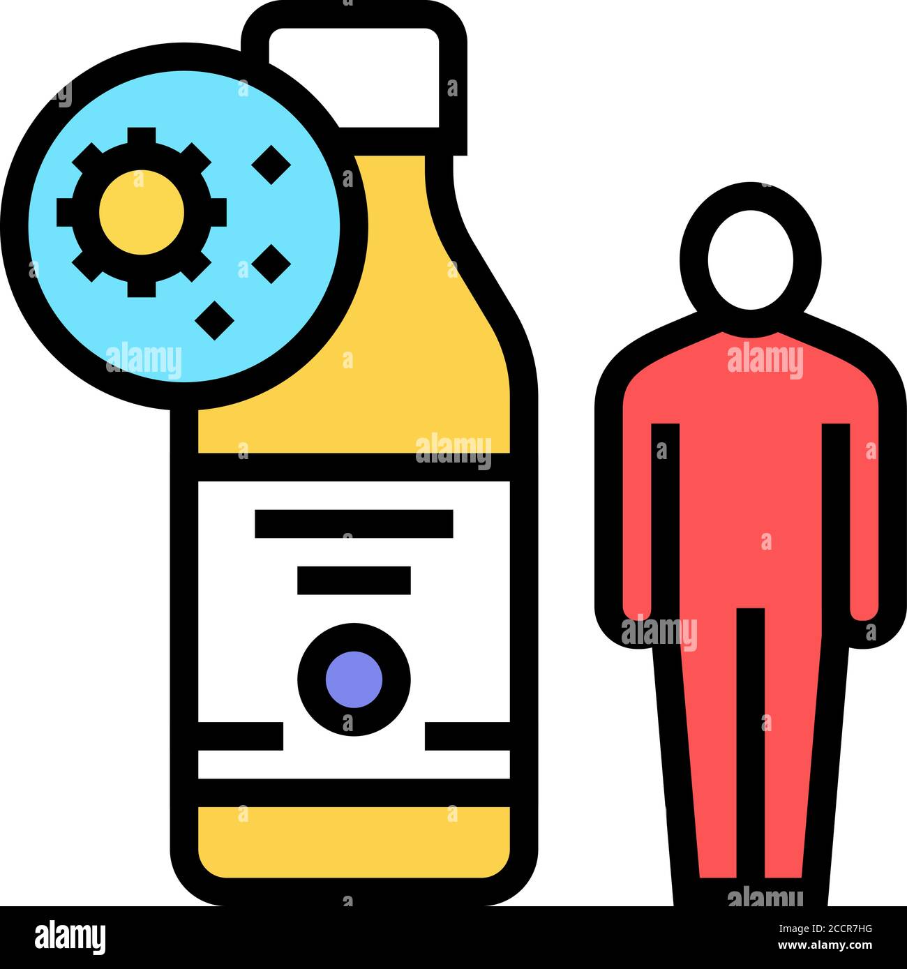 Cough syrup color icon hi-res stock photography and images - Alamy