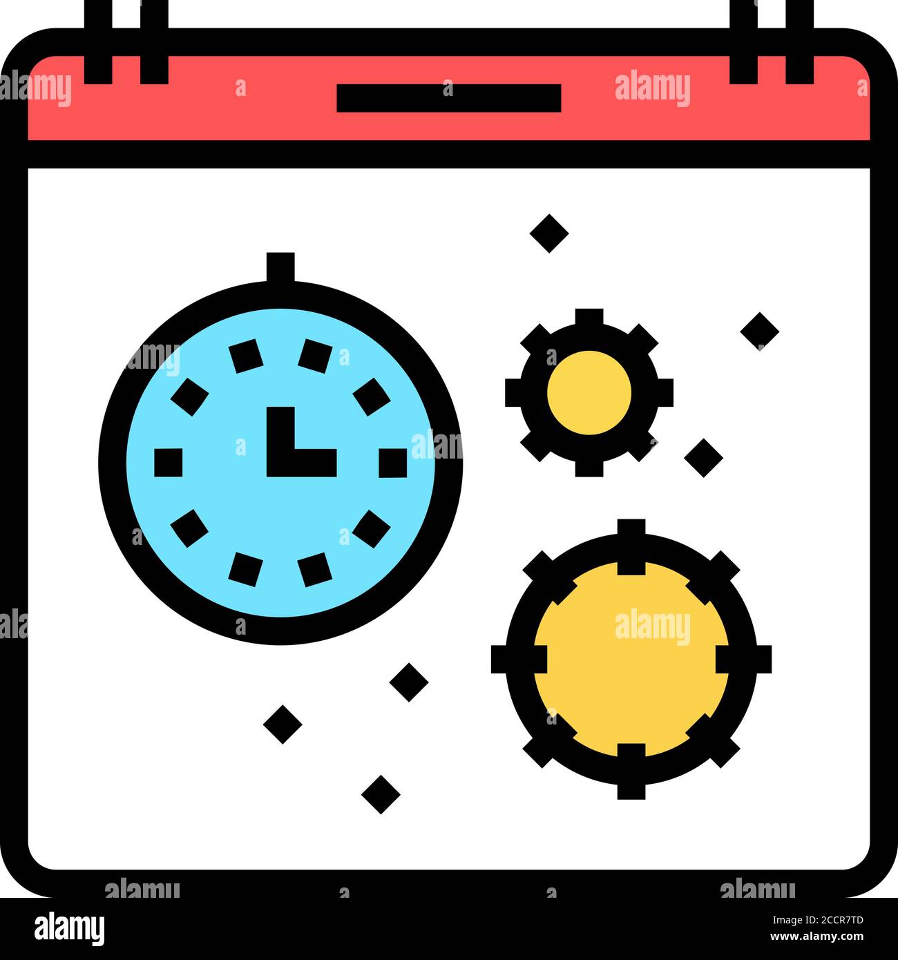 Virus season calendar color icon hi-res stock photography and images ...