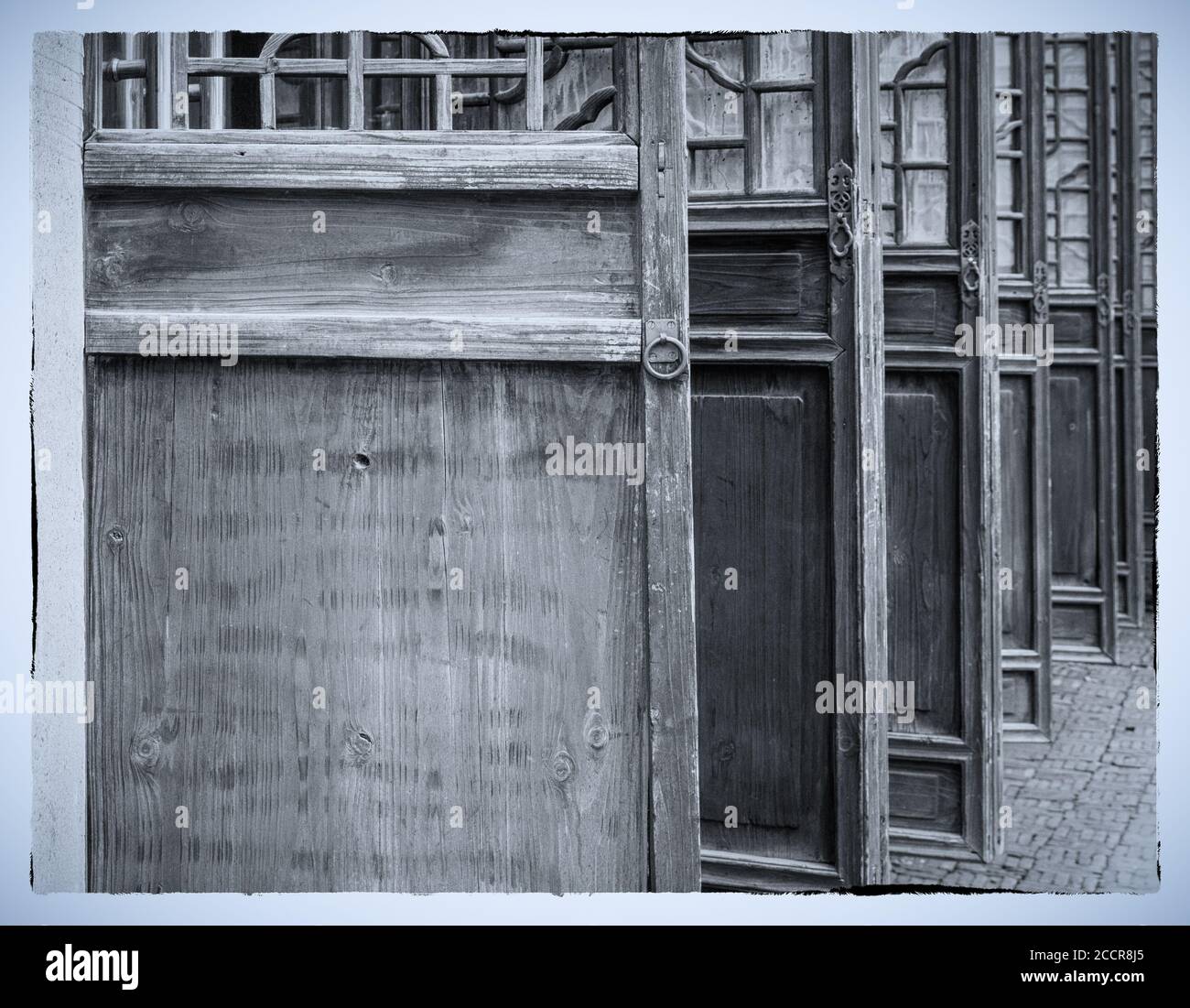 Wooden shutters open hi-res stock photography and images - Alamy