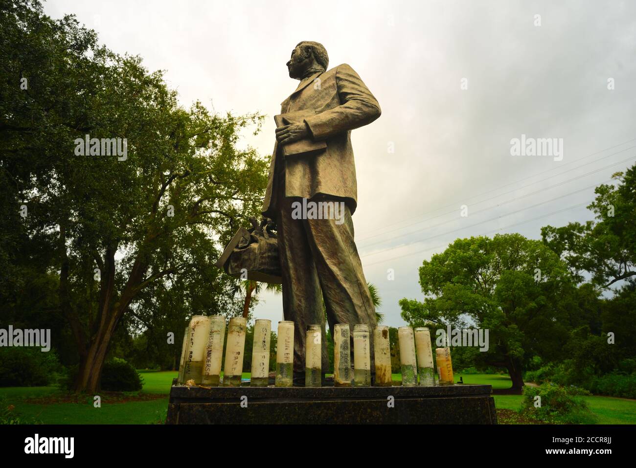 Public Building in Park for Public Use and Statue of 18th Century ...