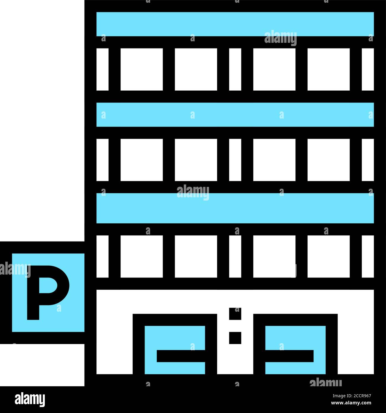 Municipal parking sign Cut Out Stock Images & Pictures - Alamy