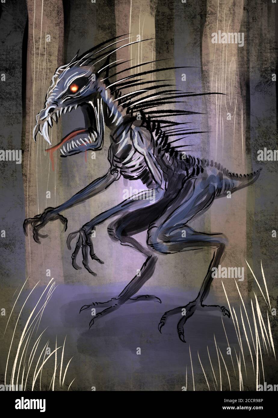 Chupacabra drawing hi-res stock photography and images - Alamy