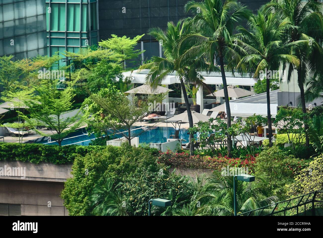 Manila, Philippines - Jan 31, 2020. View of Makati city during the day ...