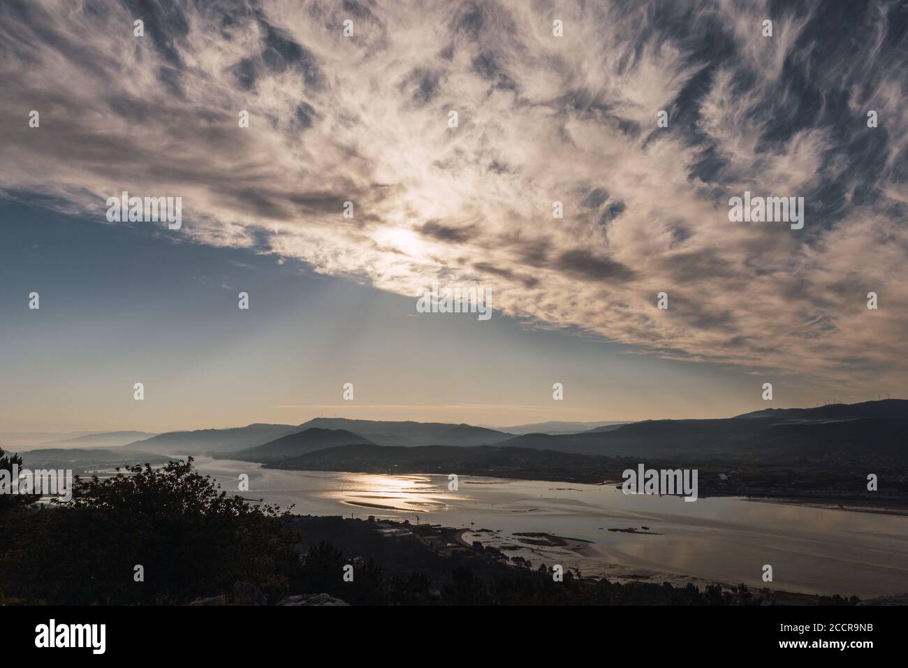 Beautiful view of St. Tecla Mountain in Spain Stock Photo - Alamy
