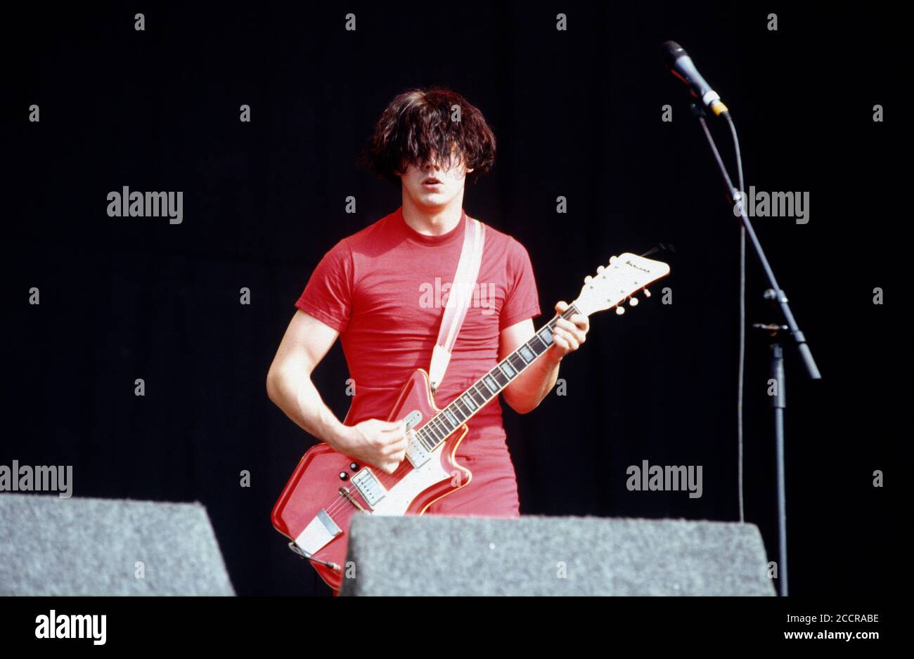 The White Stripes at the Reading Festival 2002, Reading, Berkshire ...