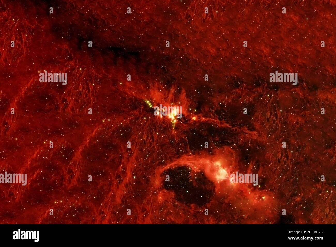 Red space nebula. Elements of this image were furnished by NASA Stock ...