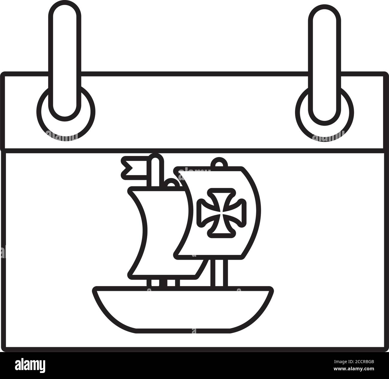 Caravel ship illustration Black and White Stock Photos & Images - Alamy