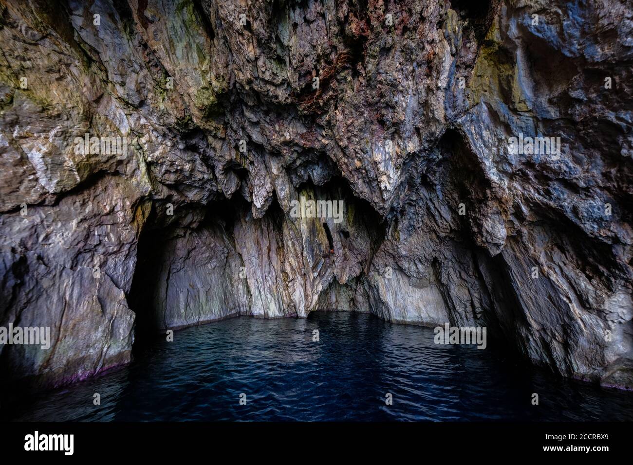 Ocean water in the beautiful rocky cave - great for wallpapers Stock ...