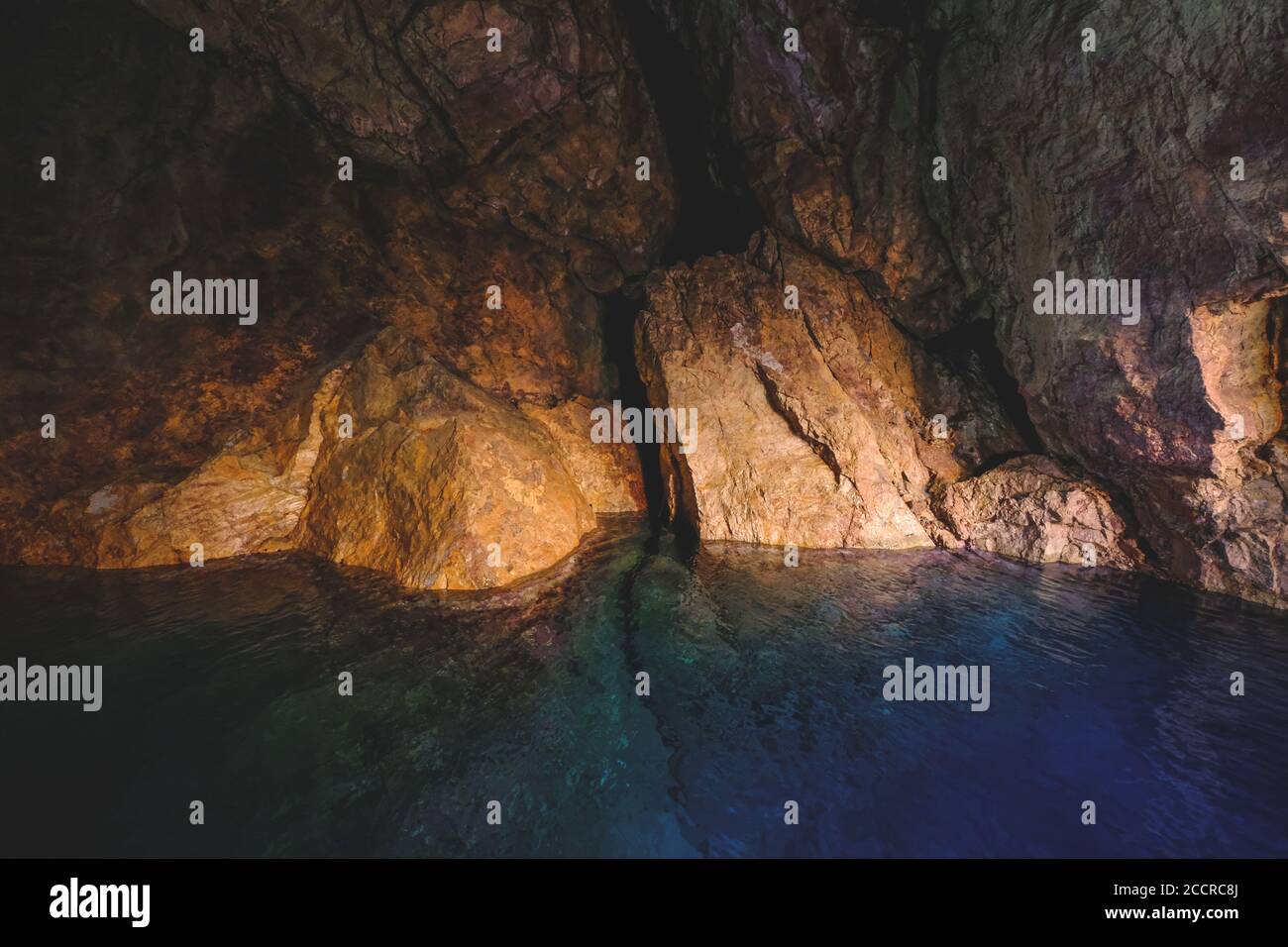 Ocean water in the beautiful rocky cave - great for wallpapers Stock ...