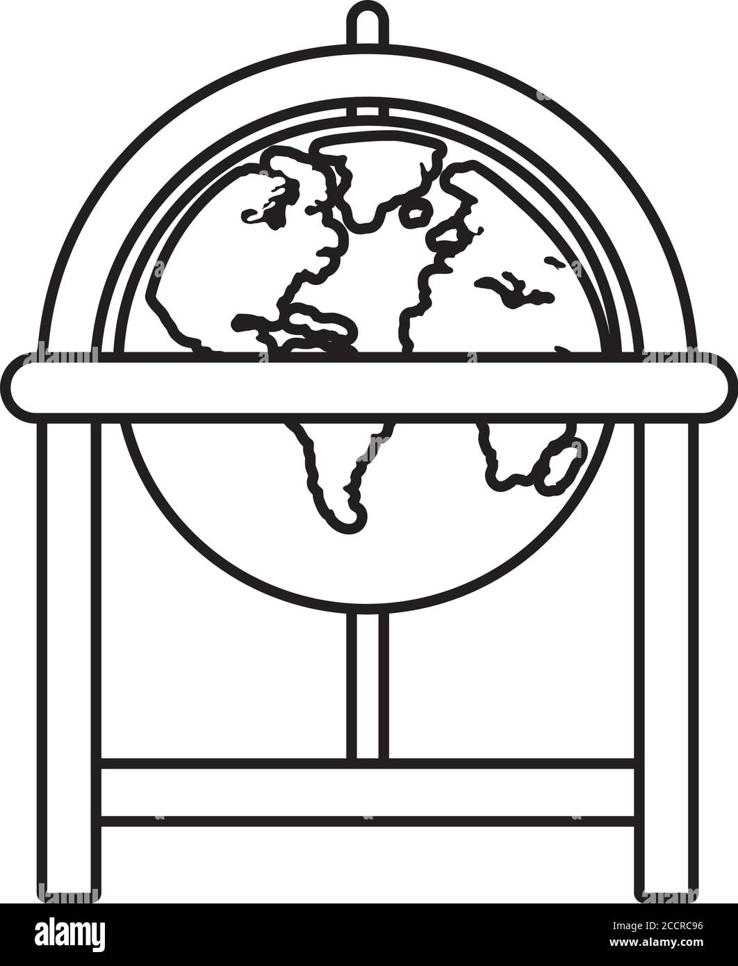 retro world map line style vector illustration design Stock Vector ...