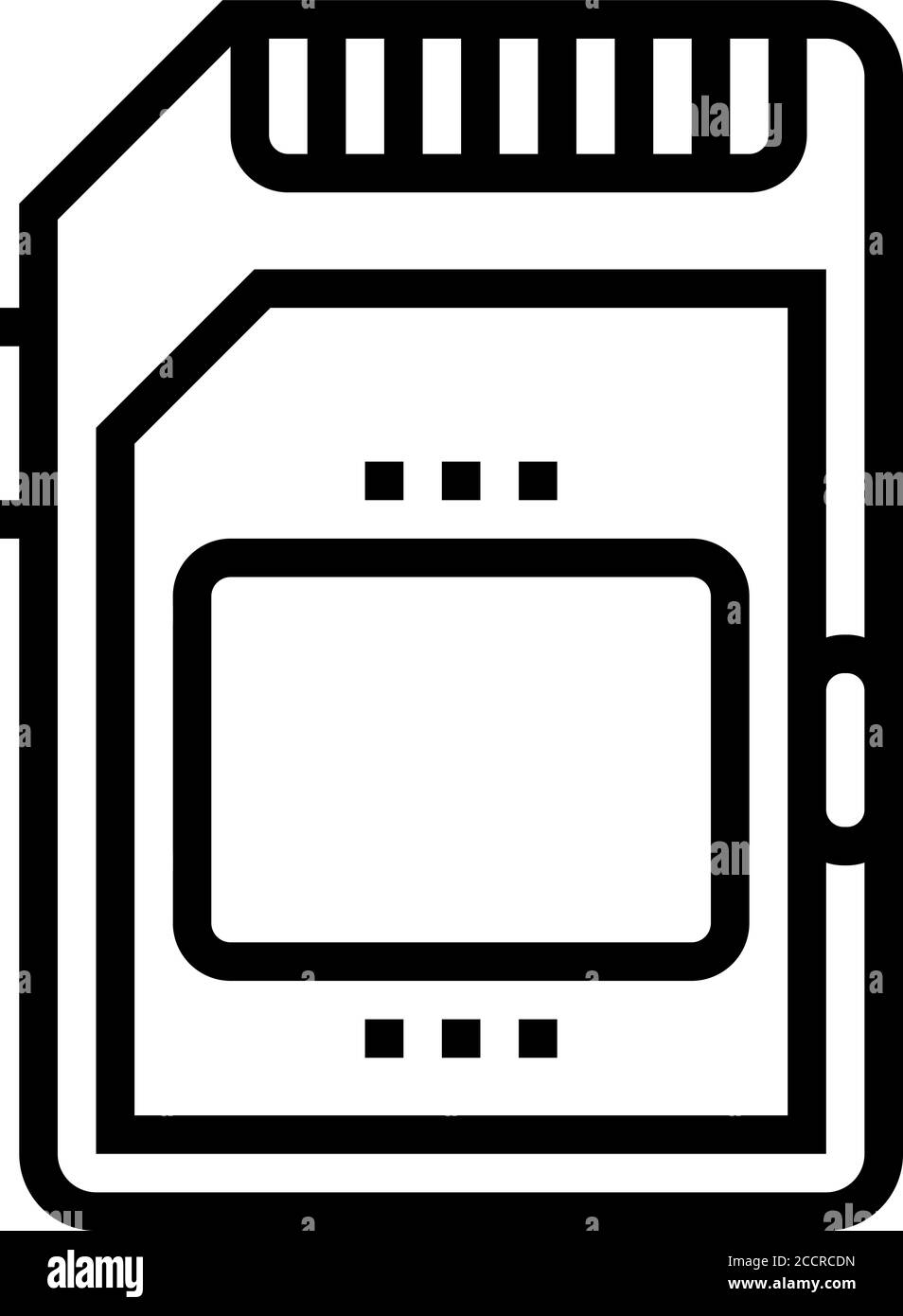 memory card line icon vector illustration Stock Vector Image & Art - Alamy