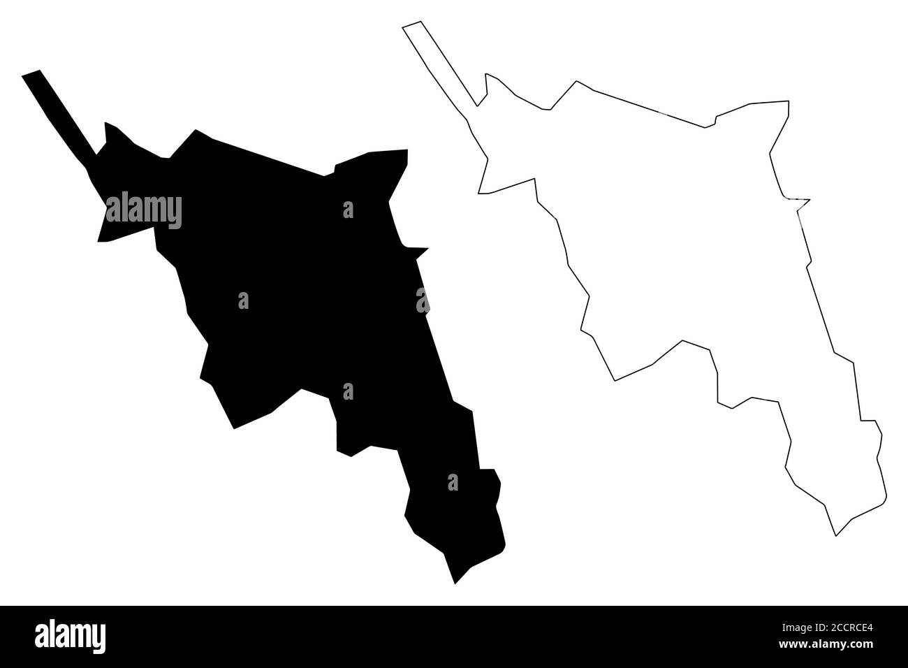 Gitega City (Republic of Burundi, Gitega Province) map vector ...