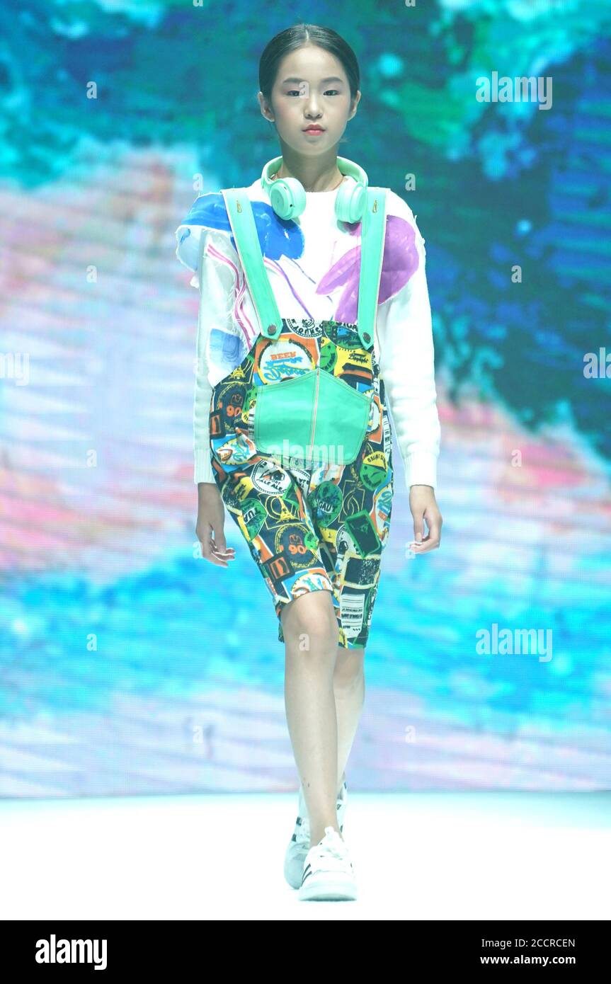 Hangzhou, China's Zhejiang Province. 24th Aug, 2020. A child model ...