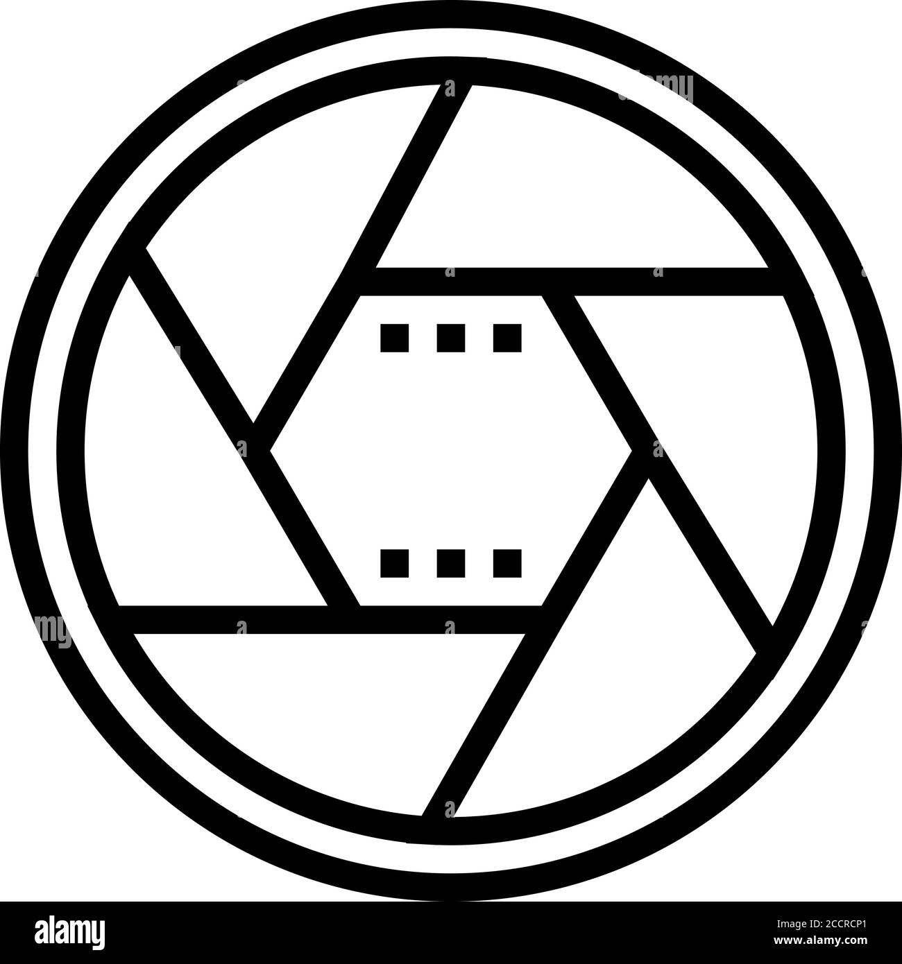 lens shot capture line icon vector illustration Stock Vector Image ...