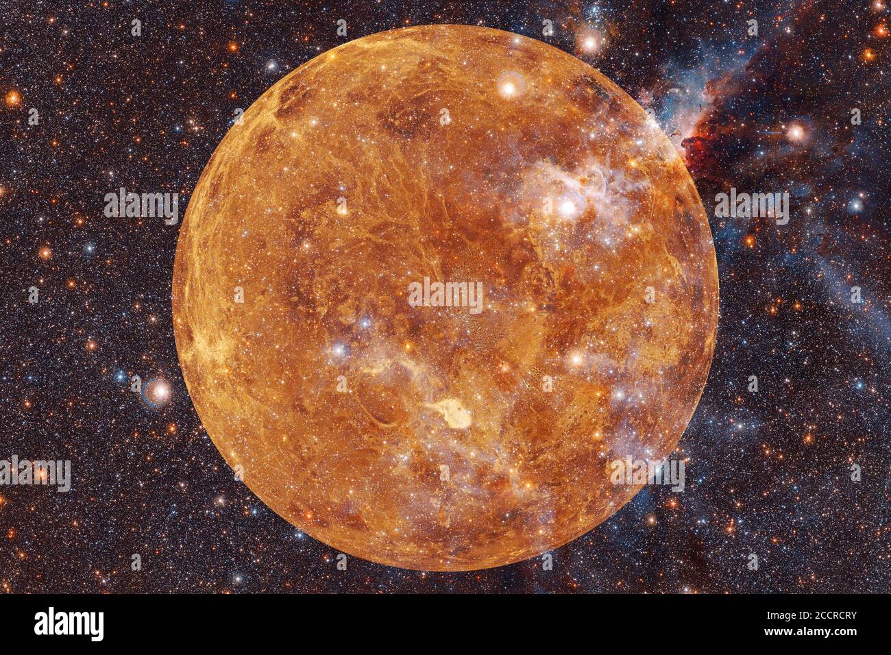Planet Venus. Solar system. Cosmos art. Elements of this image ...