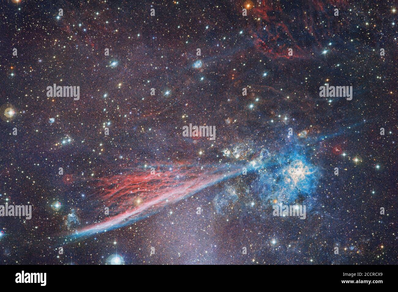 Outer space, cosmic landscape. Nebula. Elements of this image furnished ...