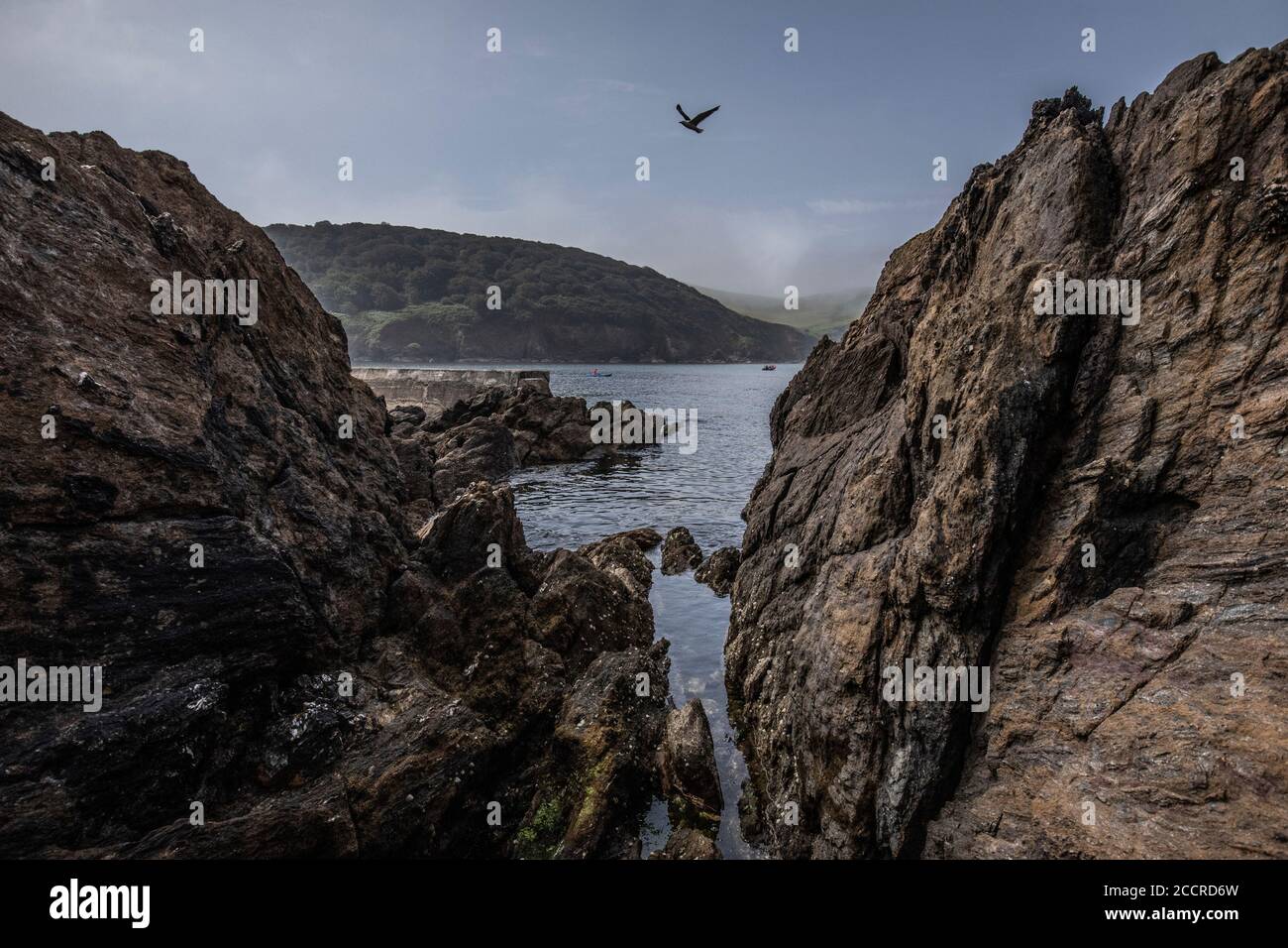 Hope Cove, small seaside village within the civil parish of South Huish ...