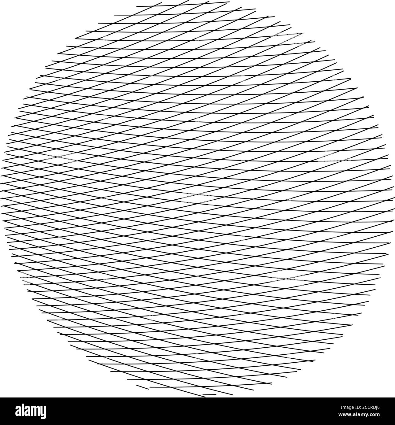 Circle of thin black lines. Striped design element. Vector abstract ...
