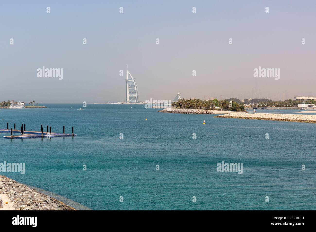 Burj Al Arab from The Palm, Dubai Stock Photo - Alamy