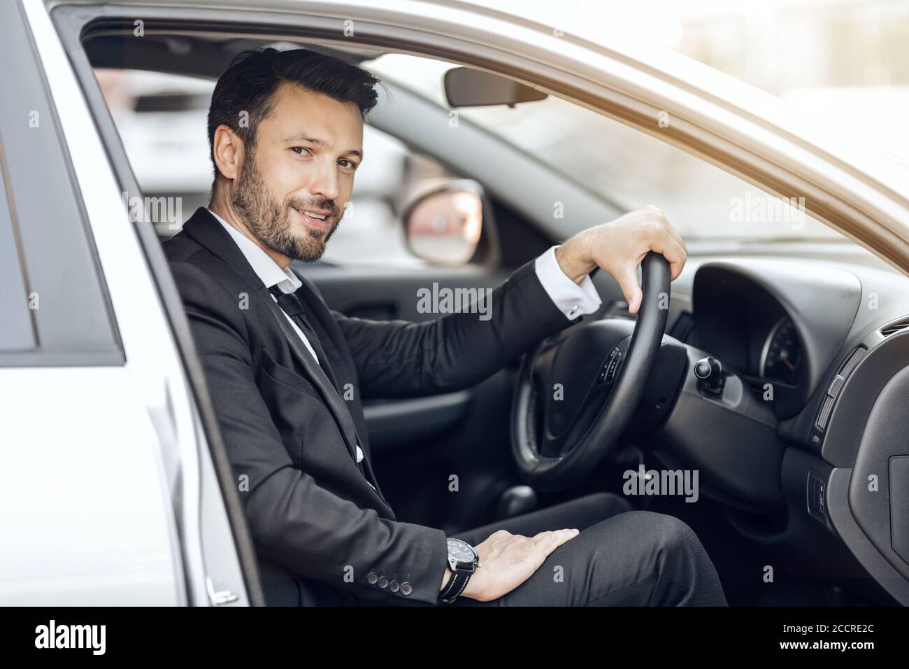 Office work in car hi-res stock photography and images - Alamy