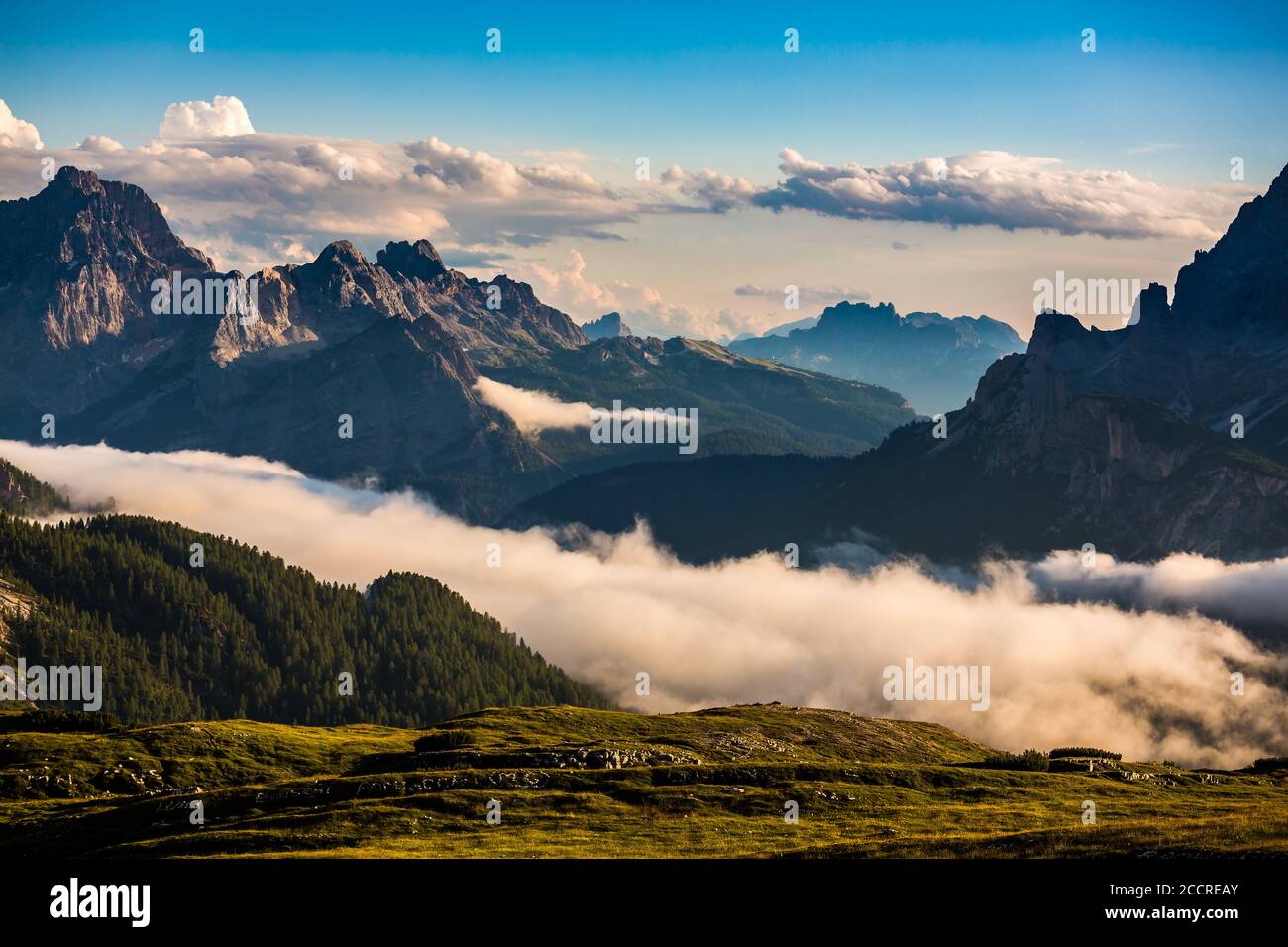 Scenic view of the beautiful landscape in the Alps, Beautiful nature of ...