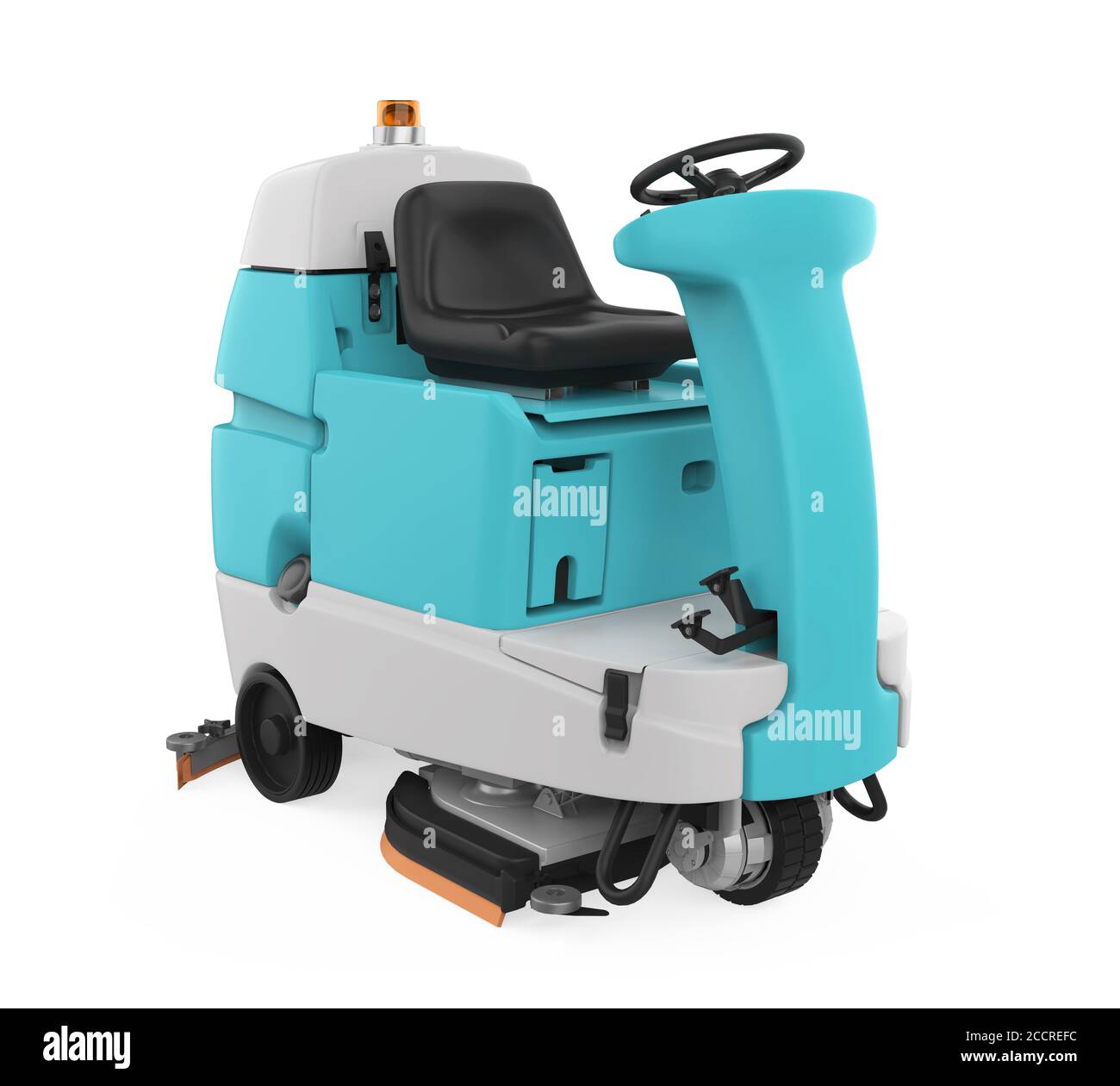 Floor Scrubber Machine Isolated Stock Photo - Alamy