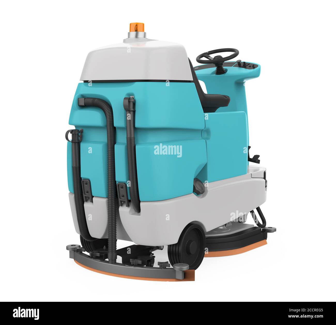 Floor Scrubber Machine Isolated Stock Photo - Alamy