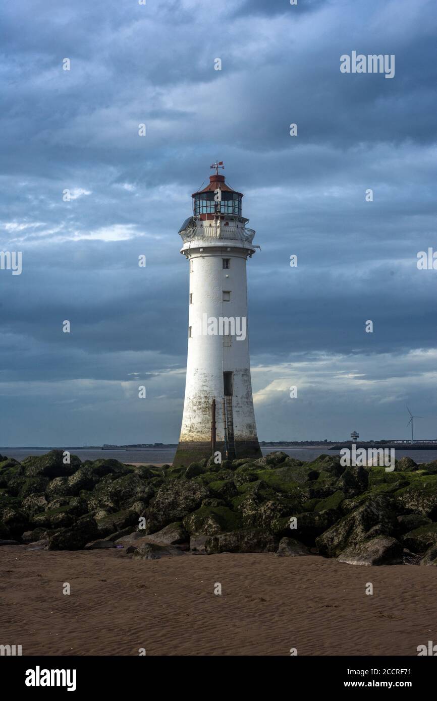 Perch Rock Lighthouse is a decommissioned lighthouse at New Brighton ...